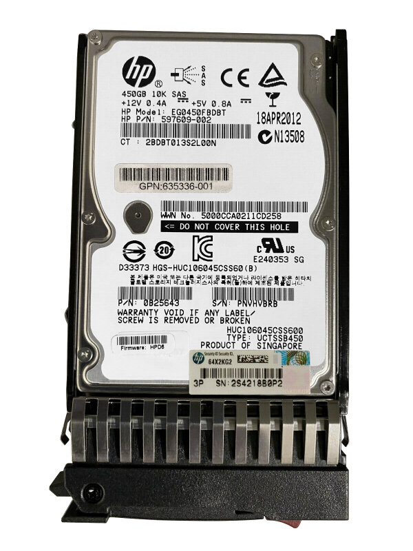 Жесткий диск HP EVA 635336-001 450Gb SAS 2,5" HDD