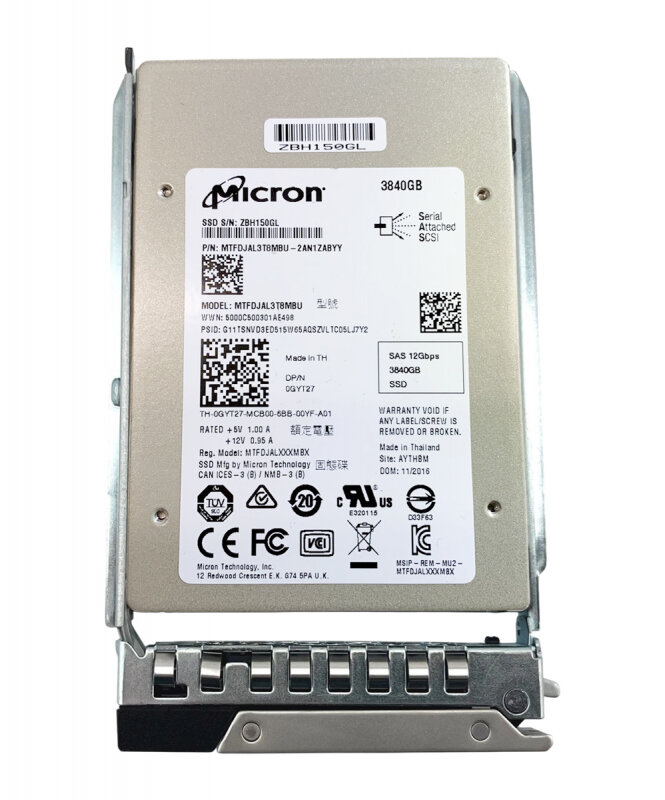 Жесткий диск Dell MTFDJAL3T8MBU-2AN1ZABYY 3.84TB SAS 2,5" SSD