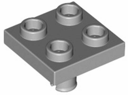 Деталь Lego 2476 Plate, Modified 2 x 2 with Pin on Bottom