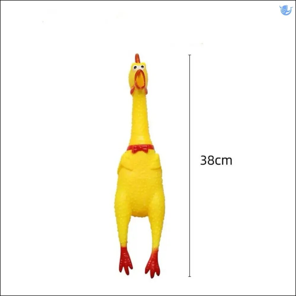 Игрушка для собак и не только с пищалкой "Кричащая курица" "Орущая курица" / Размер: 38 см