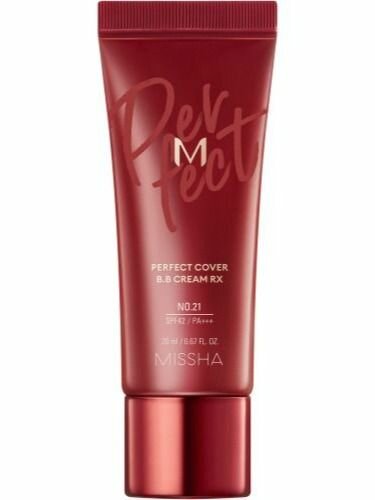 MISSHA Тональный BB крем тон 21 Светло-бежевый М Perfect Cover BB Cream RX Естественное покрытие SPF42 PA 20 мл