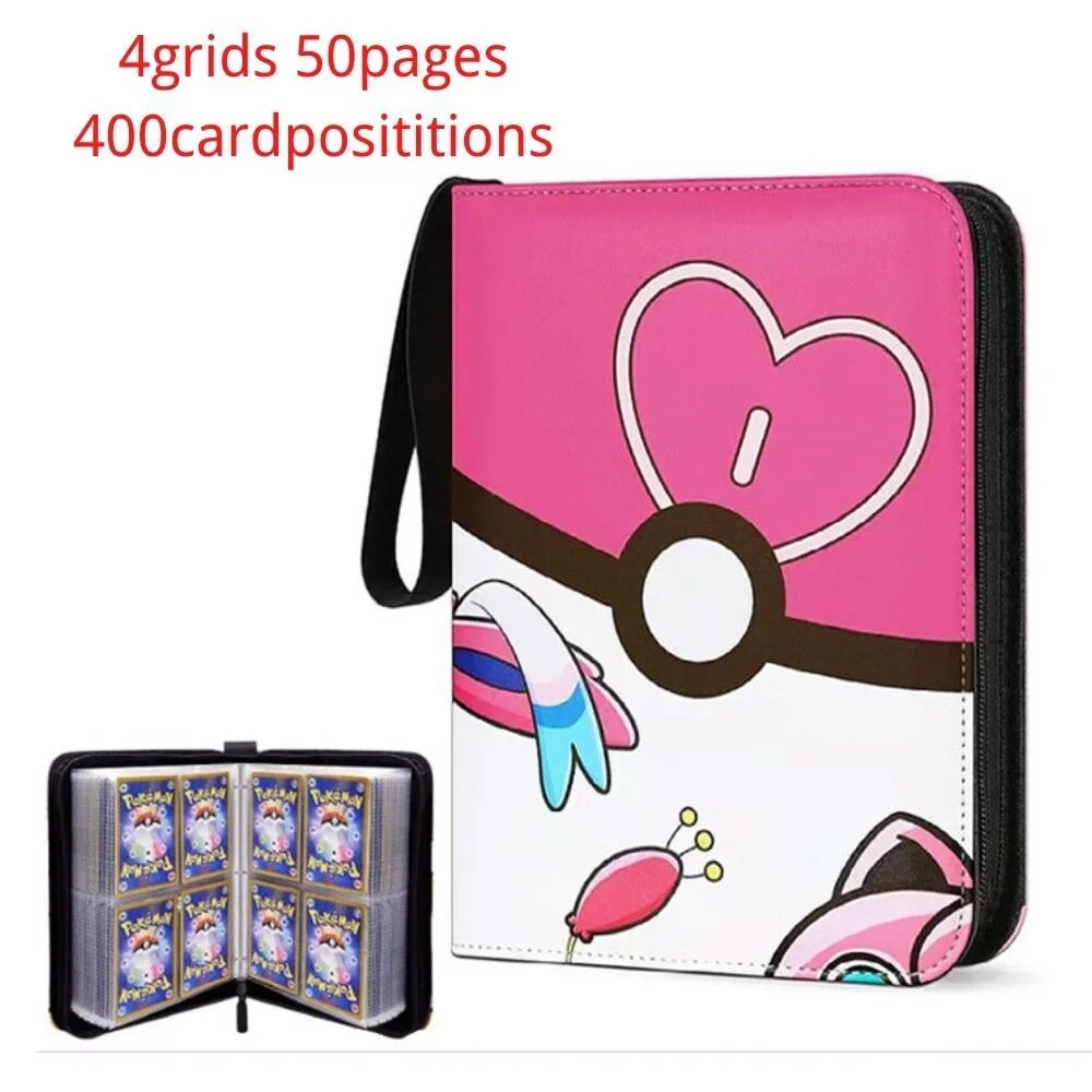 Альбом для хранения 400 карточек Pokemon Cards игрушка, коллекция и прохождение торговой карточной игры Pokemont для детей