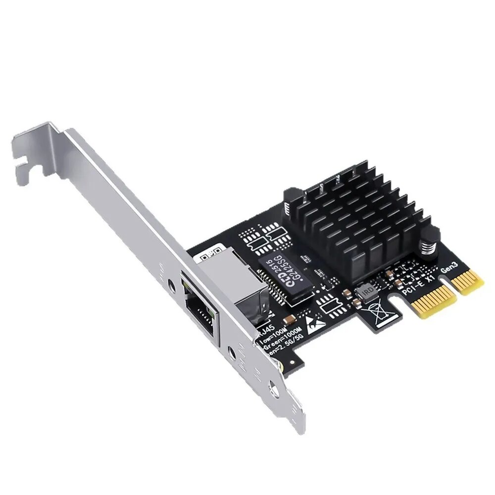 Сетевая Карта PCI-E - RJ45 5 Гбит/С Для ПК Win10 11-ds - сетевой адаптер