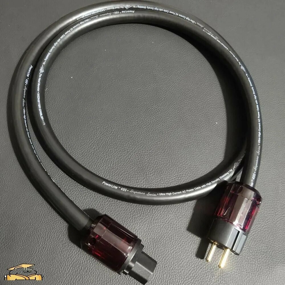 Monster Сетевой кабель питания, 1 м, черный