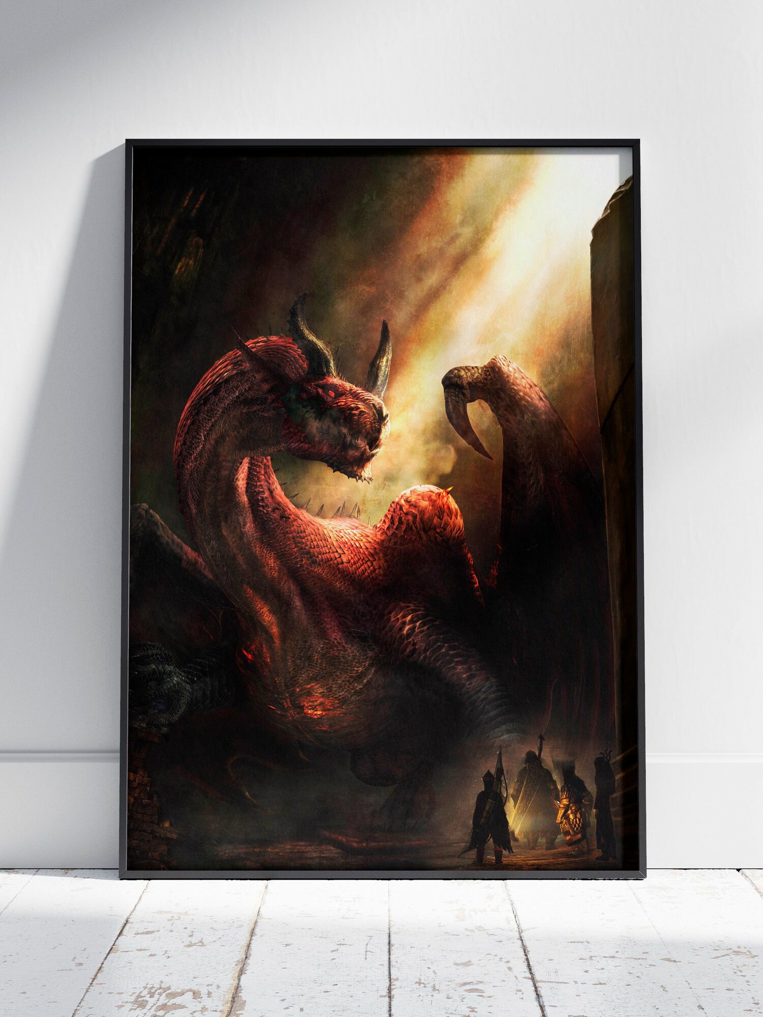 Плакат на стену для интерьера Драгонс Догма (Dragons Dogma 1) - Постер по компьютерной игре формата A4 (21x30 см)