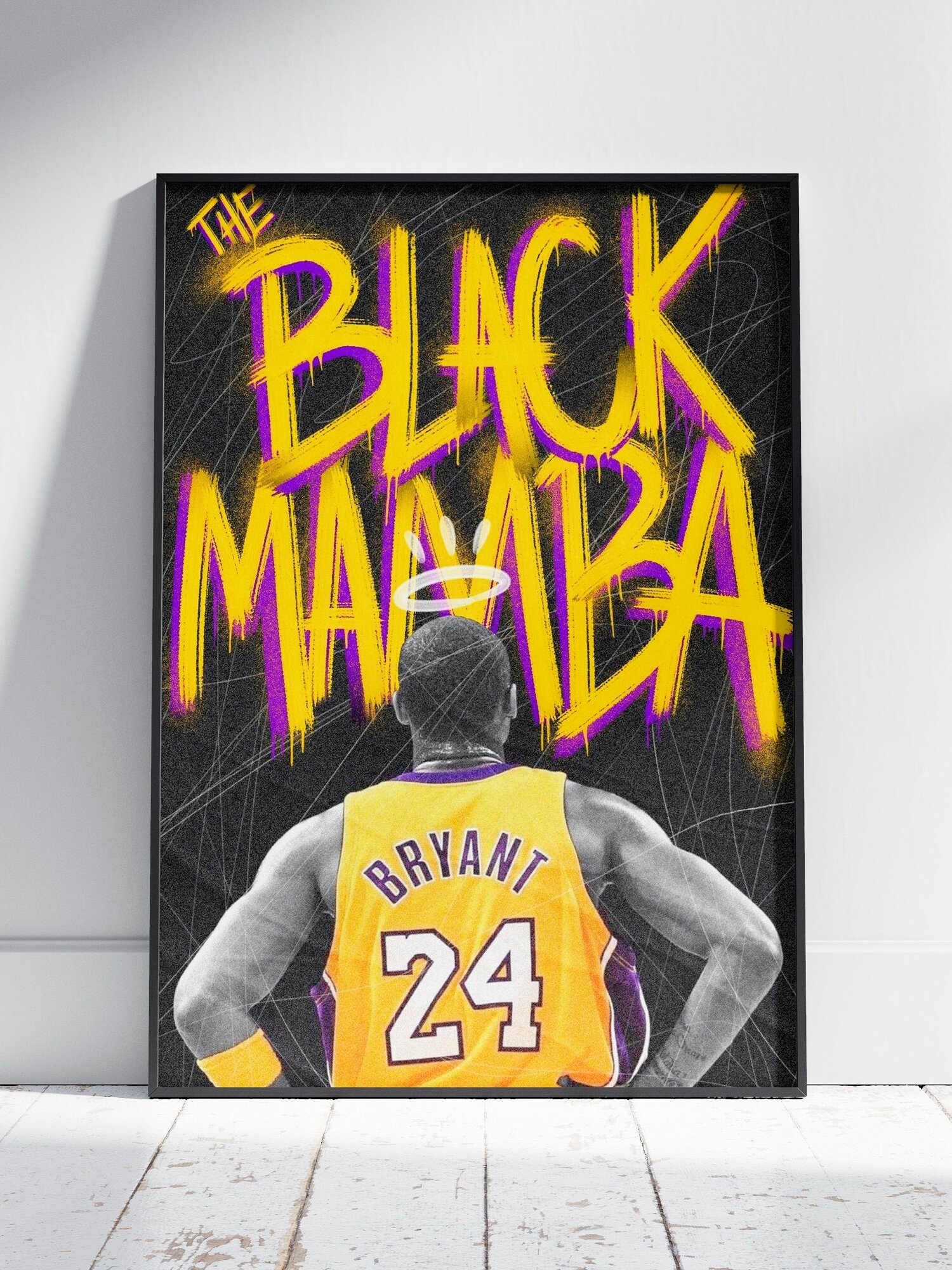 Плакат на стену для интерьера Коби Брайант (Kobe Bryant 14) - Постер по спорту и физической активности формата A4 (21x30 см)