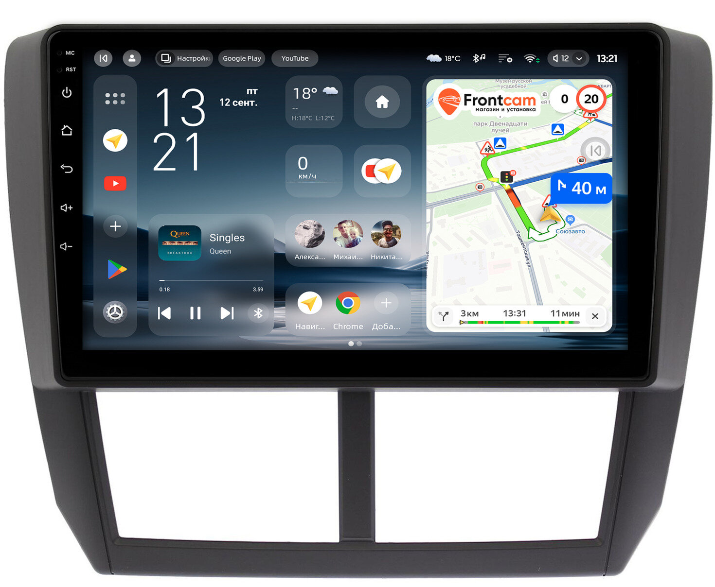 Штатная магнитола Subaru Forester 3, Impreza 3 2007-2013 Teyes CC4L 6/64 9" RM-9080 Android 14 with DTS® Audio (4G-SIM, DSP QLed, AI)