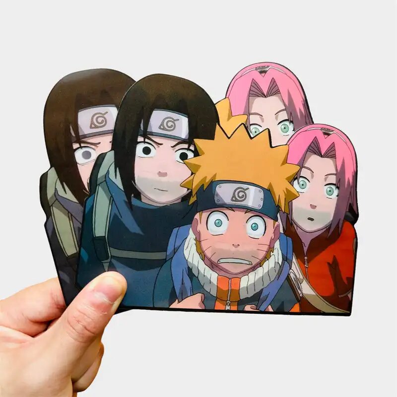 Naruto Anime Sasuke Uchiha 3D наклейки Bandai