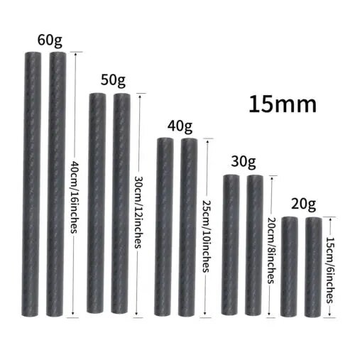 FOTGA Стержни из углеволокна 19mm 6inch, цвет 19mm 6inch
