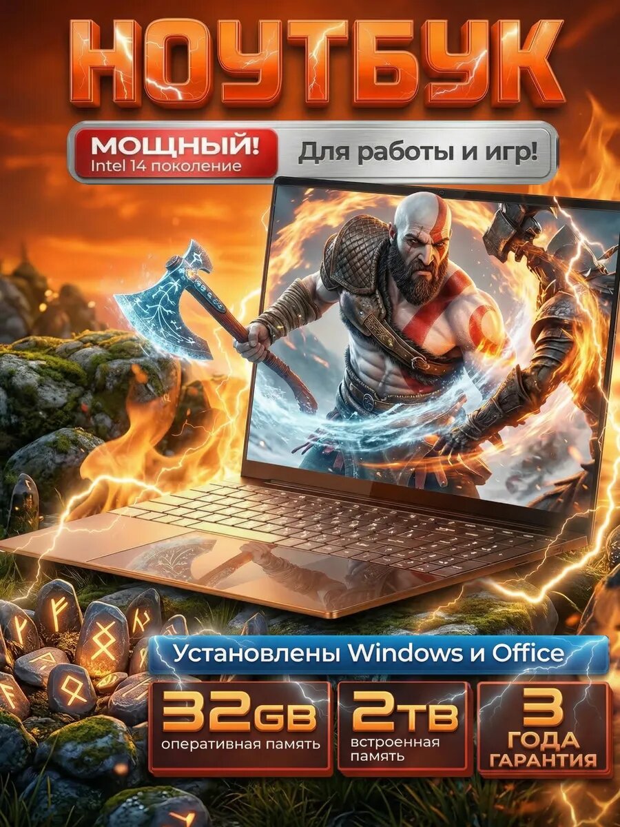 Ноутбук HiGH TECH R548 Intel H-Series RAM 32GB / SSD 2048GB