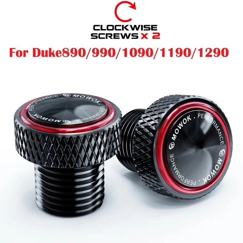 Заглушки для зеркал мотоцикла KTM Duke 890/1290, 2P Red