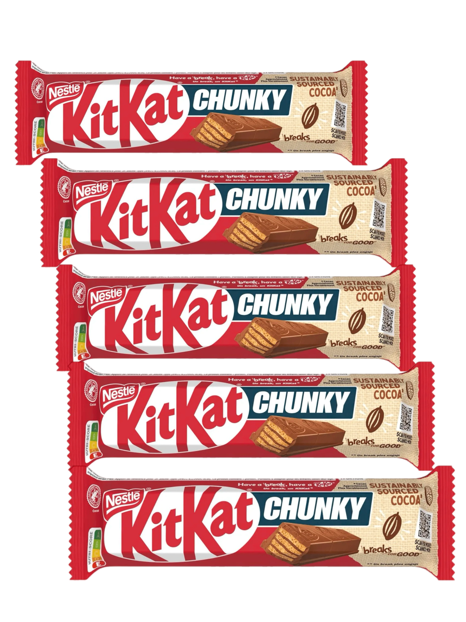 Kit Kat Chunky Classic /Кит Кат Чанки батончик в Молочном шоколаде, 40г х 5 шт (Германия)