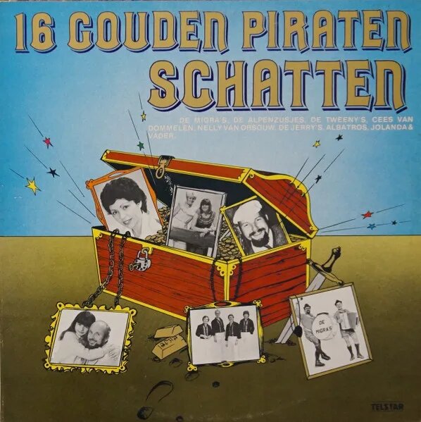 16 Gouden Piraten Schatten