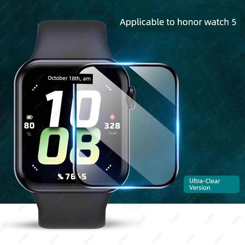 Защитная пленка для Honor Watch 5, керамическая, антицарапина, 1 шт, прозрачная и прочная