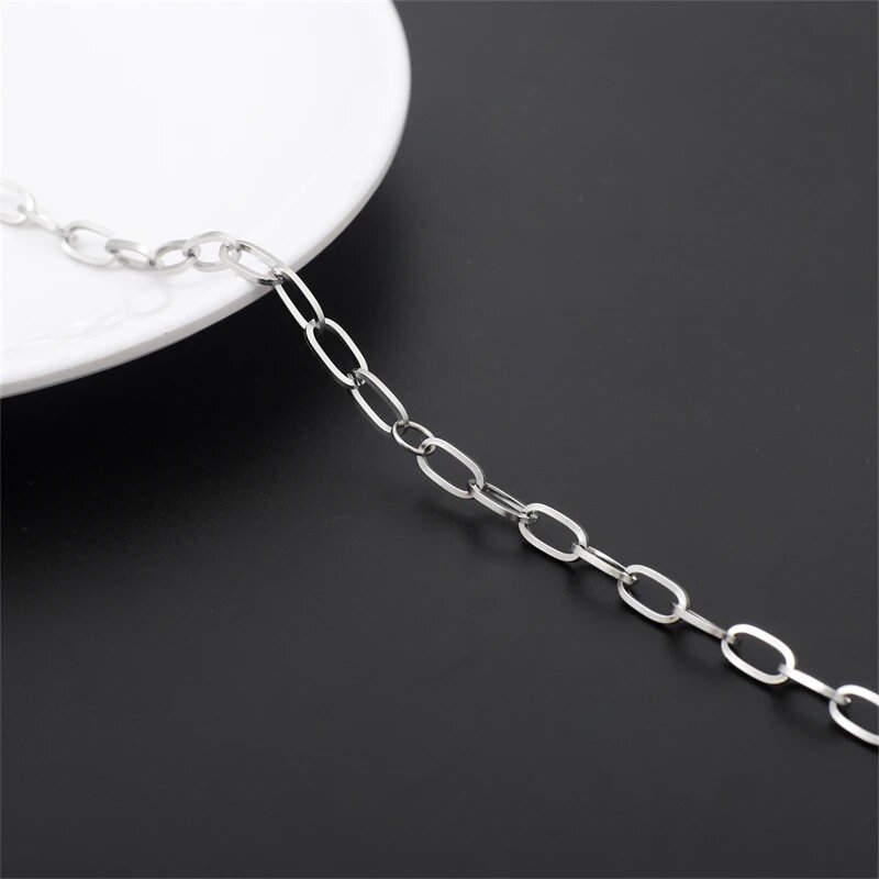 Металлическая цепочка Кубинская цепь Beadia 06-5mm