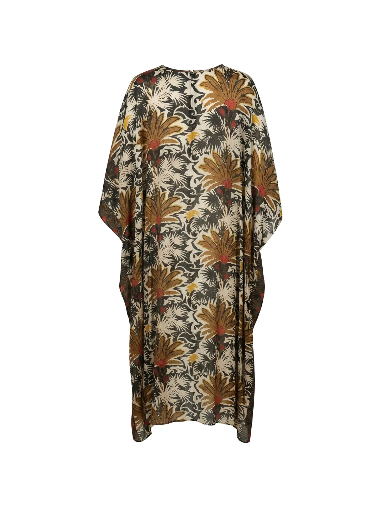 Накидка ANJUNA Floral-print drawstring kaftan, размер 42, разноцветный — фото 1