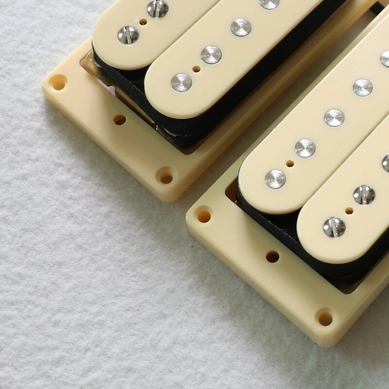 DONLIS Demo High Output Black Alnico 5 Humbucker Guitar Pickup Ivory Zebra