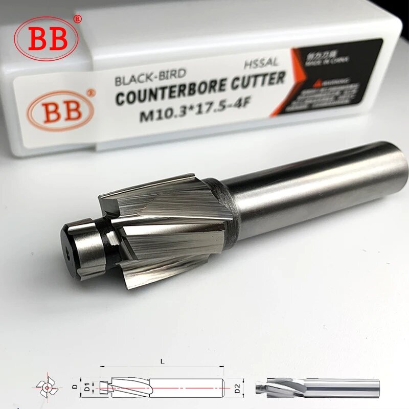 Фреза концевая BB HSS M4, Cutting Edge Length: Bright Finish