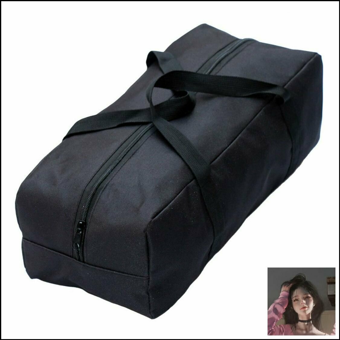 Рюкзак для спорта и хранения палатки с ручкой, разноцветный, 58x19x19 см, универсальный