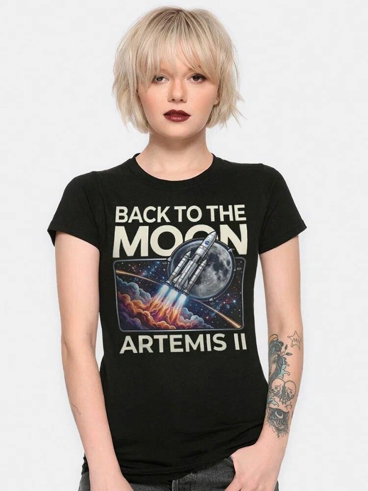 Футболка Design Heroes Программа Артемида II / Artemis II NASA