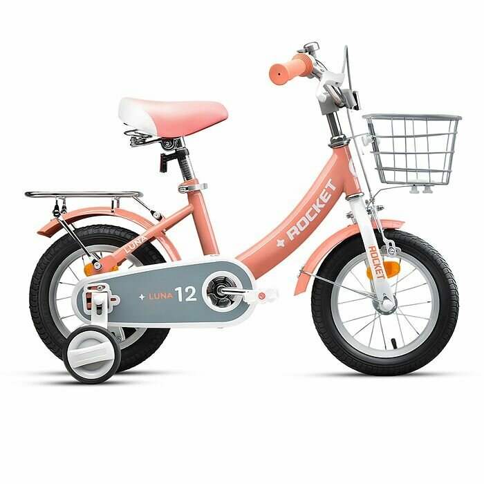 Велосипед Oubaoloon Rocket Luna, диаметр колес 12", розовый 12. LUNA. PK.26
