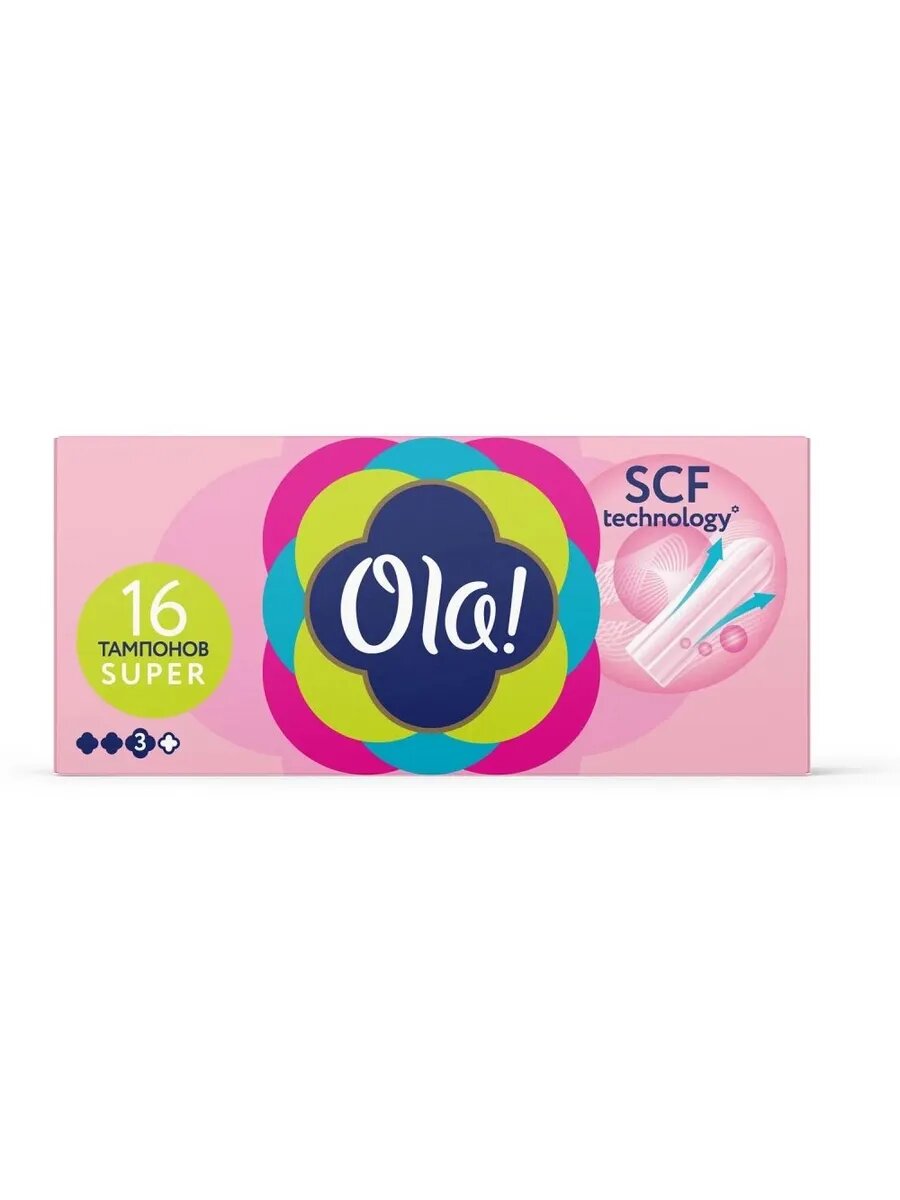 Мягкие тампоны Ola! TAMPONS SUPER — 16 шт.