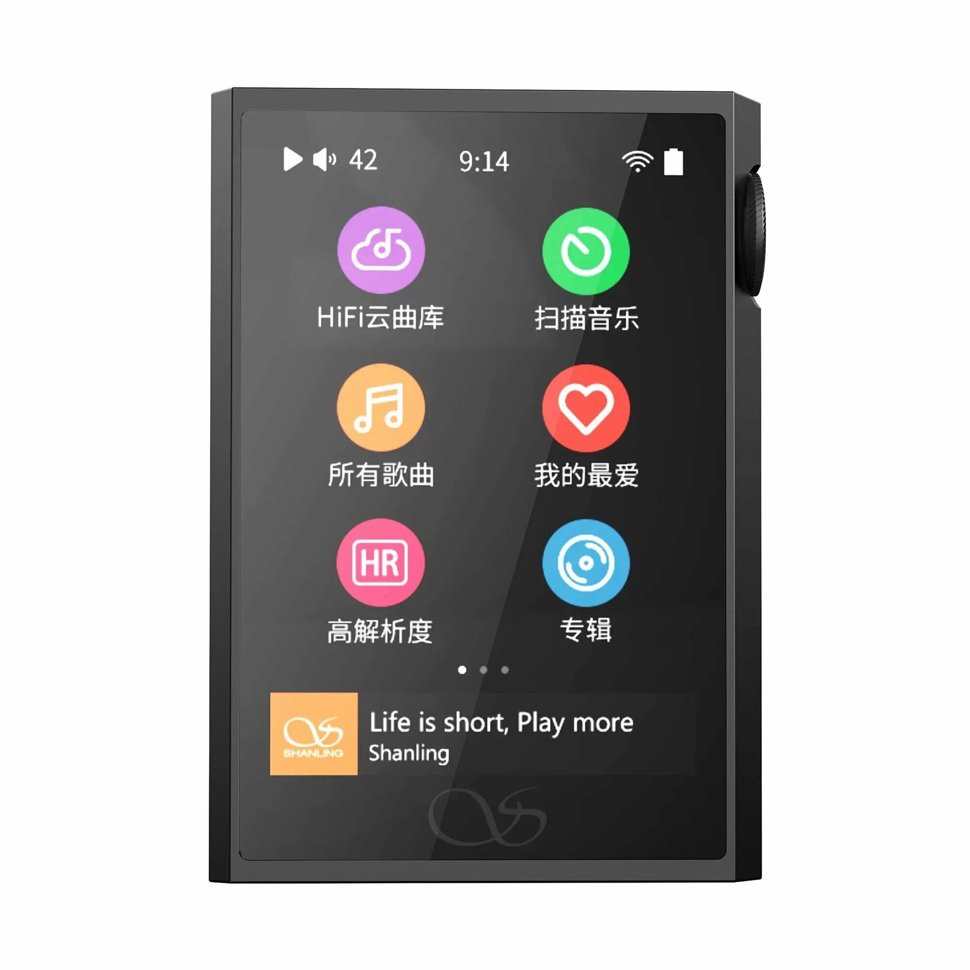 Медиаплеер Shanling M1 Plus, HiFi, Bluetooth, аккумулятор 2100 мАч, BLACK