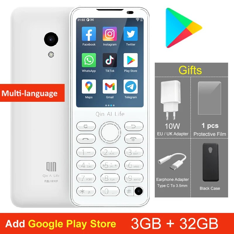Смартфон QIN f21 pro, 3/32ГБ, global