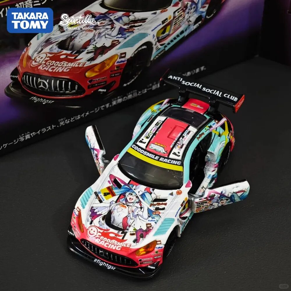 Машинка Tomytec Tomica Premium Racing #TPR-Mercedes Benz Alloy Car Model Collection Gift