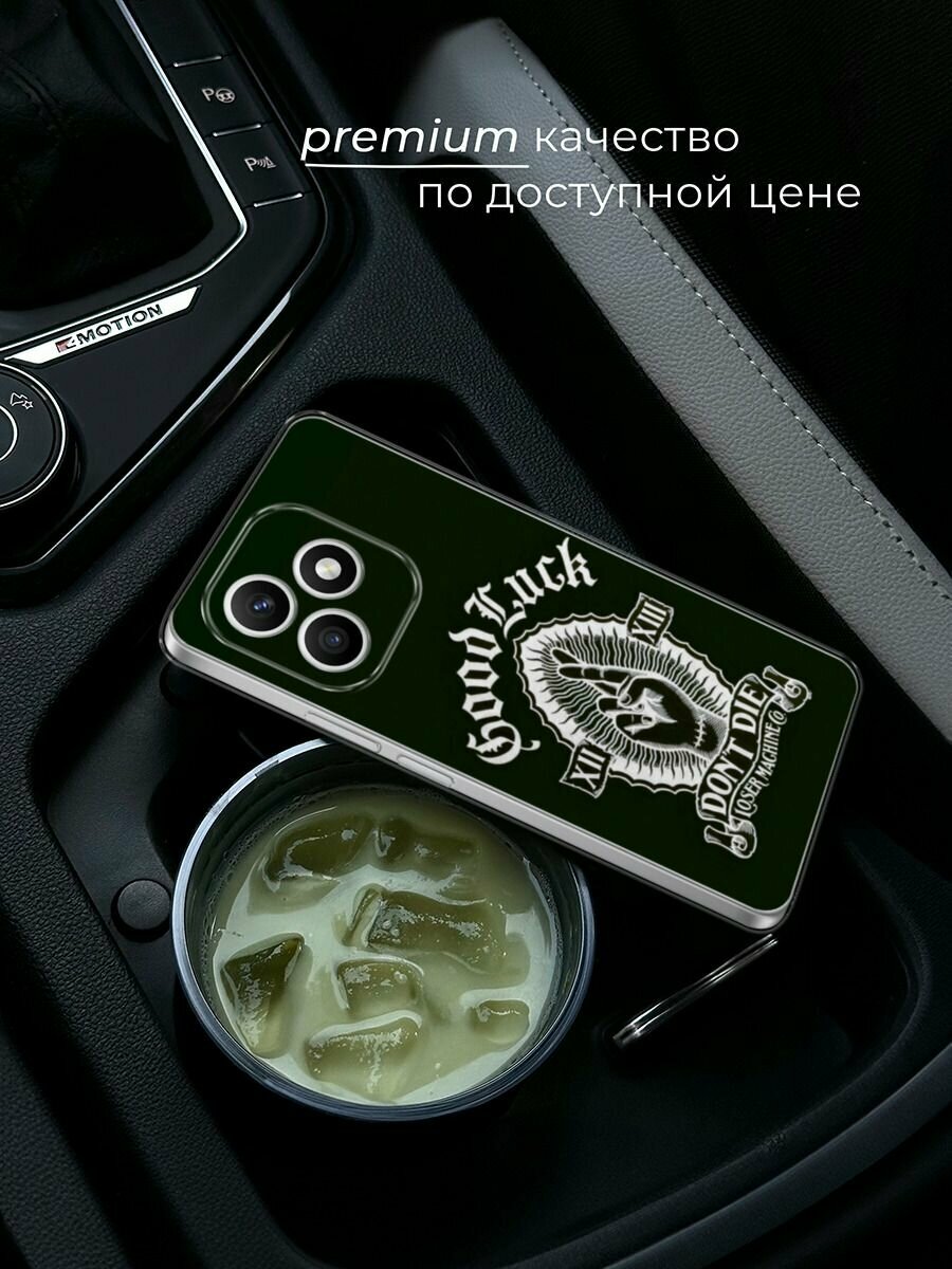 Силиконовый чехол на Honor X8d / Хонор X8d с принтом Good Luck — фото 1