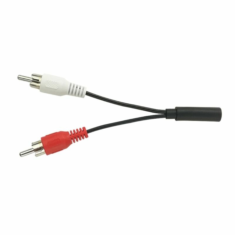 (1 штука) аудиокабель 2RCA lotus head диаметром 3,5 мм с одноточечной двухоборотной головкой