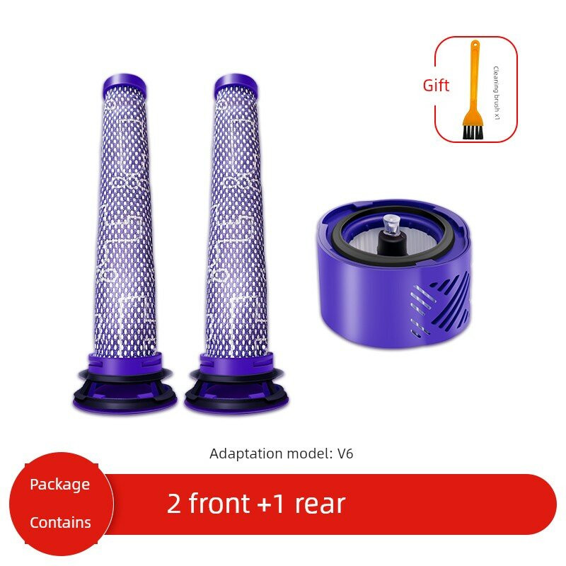 Подходит для аксессуаров для пылесосов Dyson V6, V8, V7, фильтр DC59, DC62, DC74, предфильтр. V6: 2 передних фильтра +