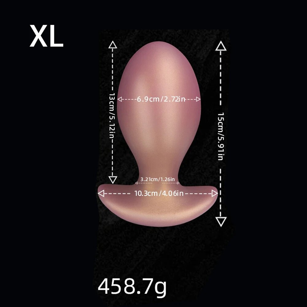 Анальная пробка XL силиконовая, 15см, 458.7г