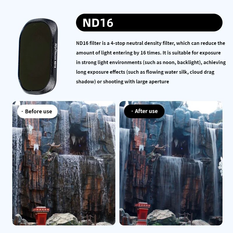 ND16 нейтральный фильтр NiYi для DJI OSMO Pocket 3/4