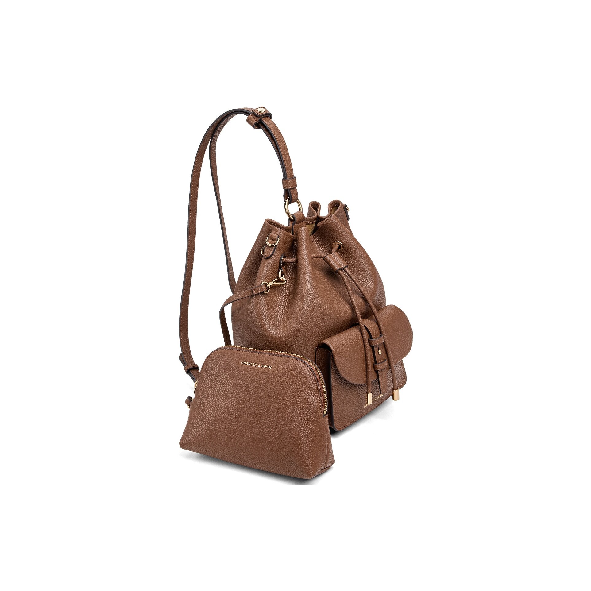Сумка CHARLES & KEITH, Шоколадный — фото 1