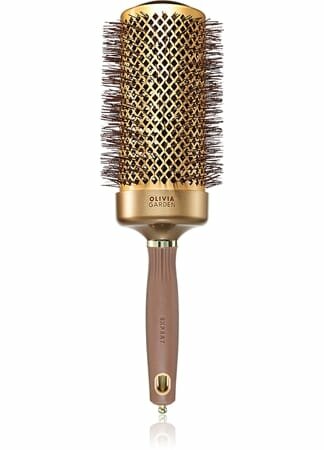 Механический массажер для головы Olivia Garden Expert Blowout Speed, золотисто-коричневый, диаметр 65 мм