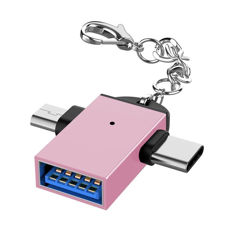 Универсальный адаптер для телефона к USB - совместимый с Huawei, OPPO, Samsung, конвертер USB Type-C к Micro USB,