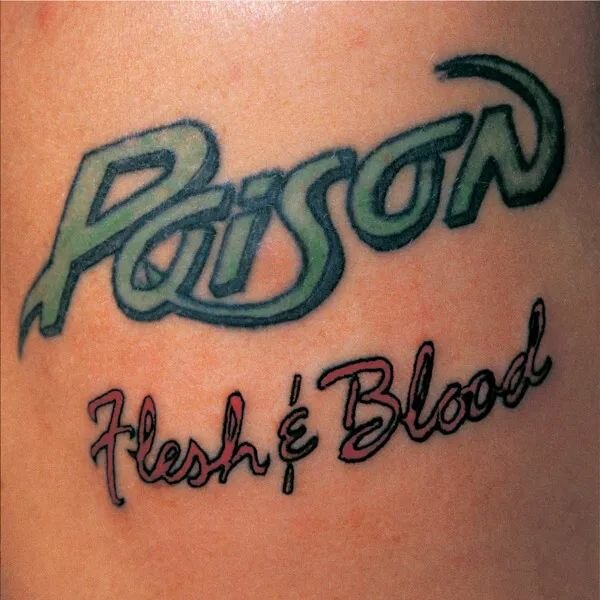 POISON - Flesh & Blood, (LP, Переиздание, Цвет Бутылки Из Под Колы) Виниловая Пластинка