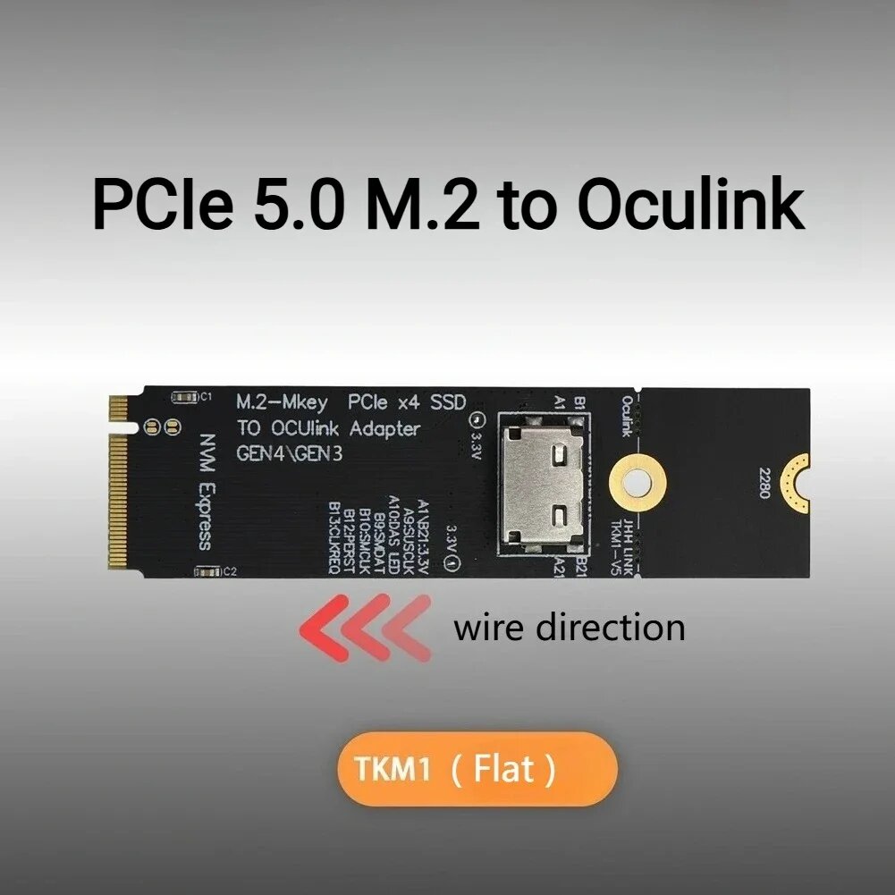 SPEEDIER Док-станция OCuLink EGPU PCIe 5.0 X4 GDP для ноутбуков