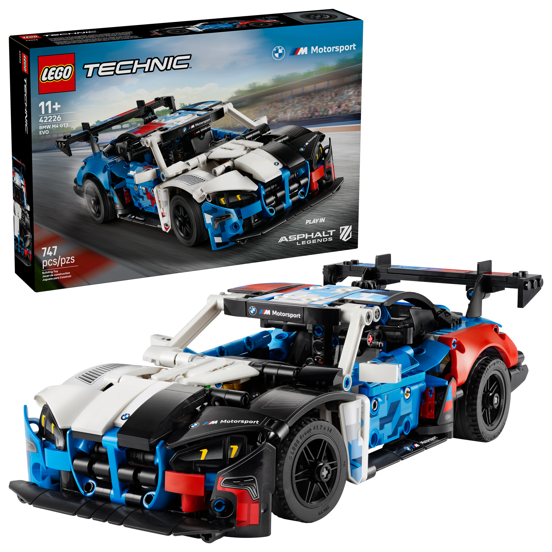 Конструктор LEGO Technic BMW M4 GT3 EVO 42226, 747 детали, от 11 лет
