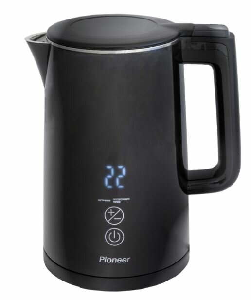 Чайник PIONEER KE577M двойные стенки черный
