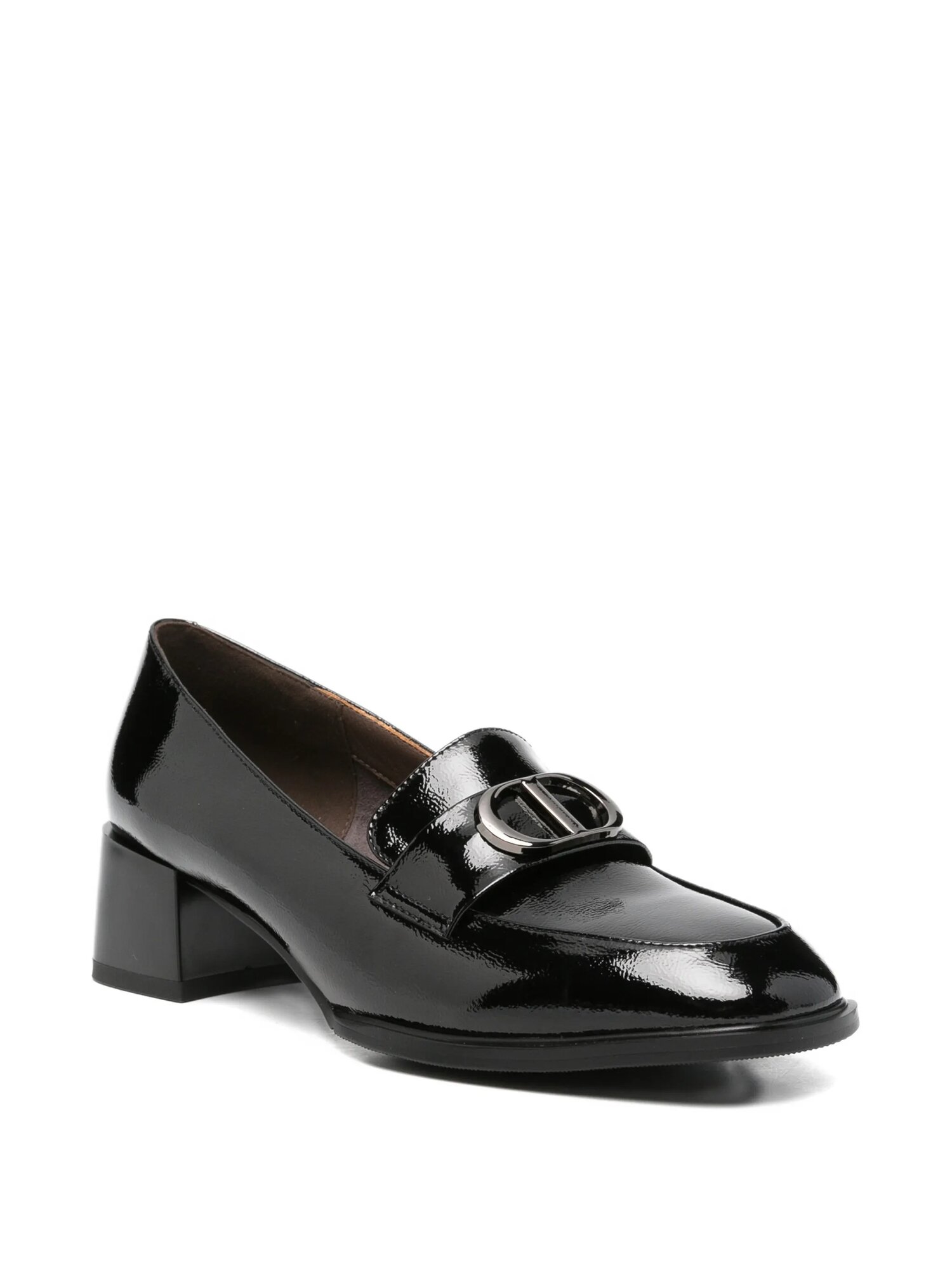 Туфли LINDA BAUMANN Logo-plaque pumps, размер 37, black/black — фото 1