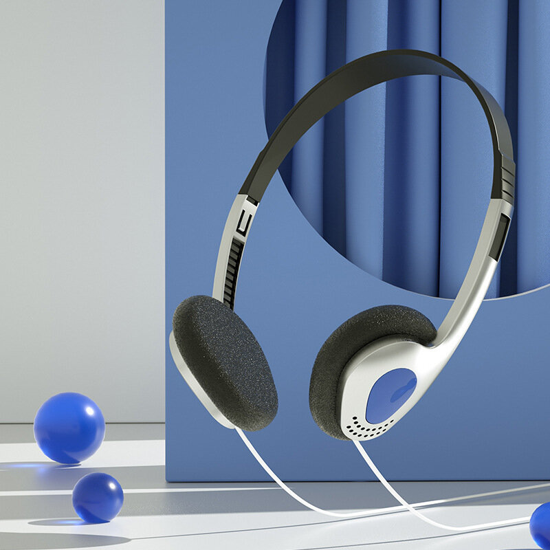 Беспроводные наушники Bluetooth для музыки и спорта в синем цвете, комфортная посадка для повседневного использования