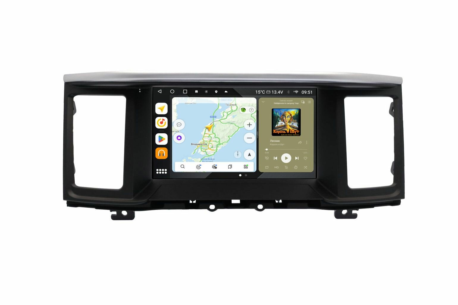 Штатная магнитола Nissan Pathfinder 2014 - 2017 Wide Media MT90139QU-6/128 тип D