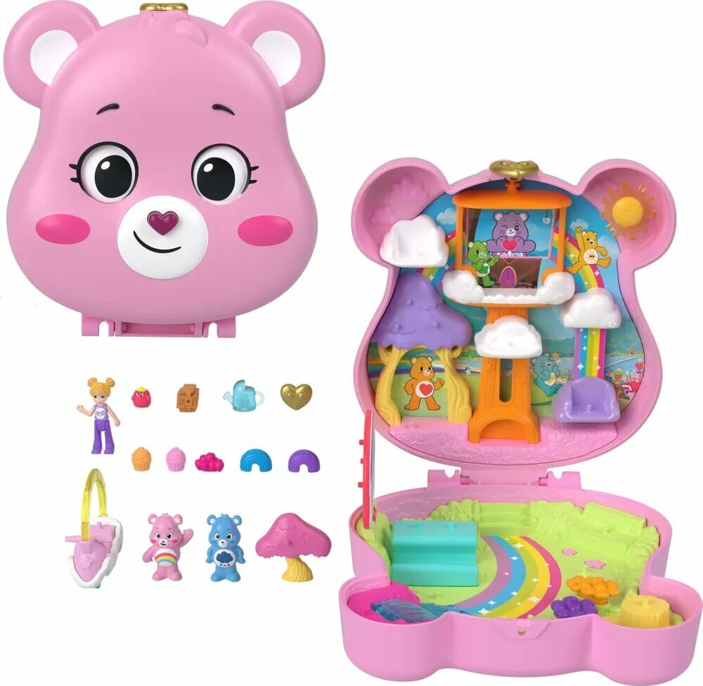 Игровой набор Polly Pocket Мишки Забота, микрокуклы и аксессуары