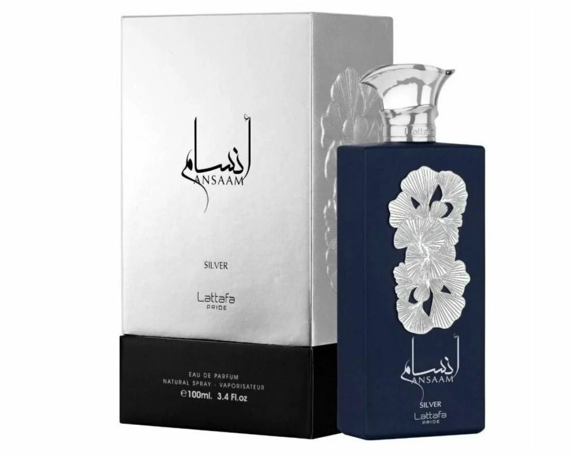 Парфюмерная вода Lattafa Ansaam Silver 100 мл, ароматические, восточные