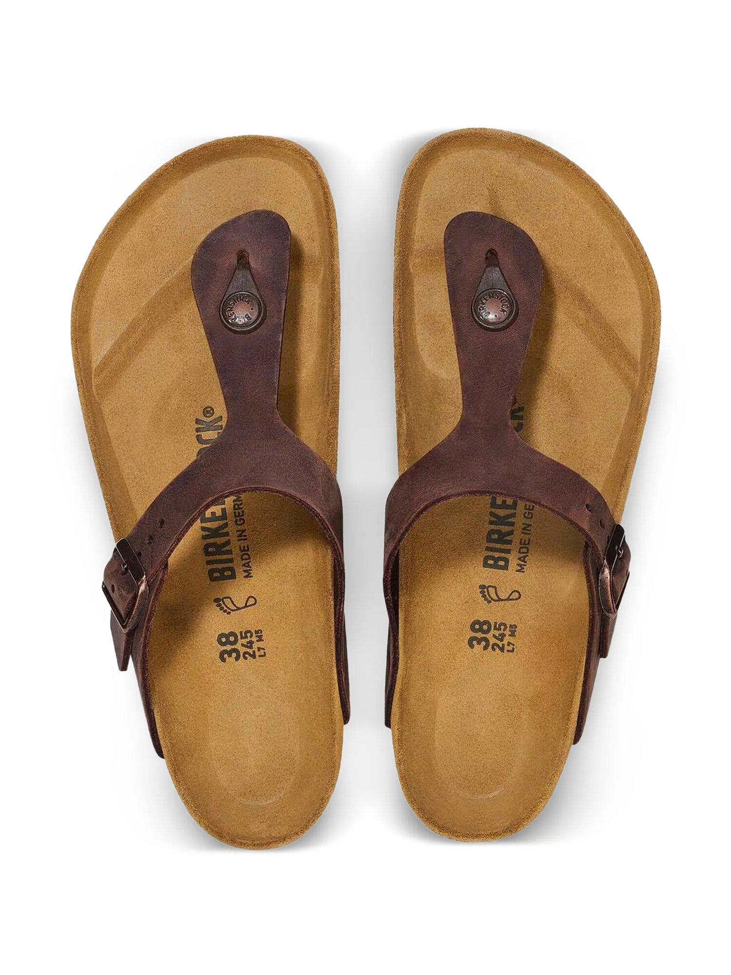 Сандалии Birkenstock, размер 45 EU, коричневый — фото 1