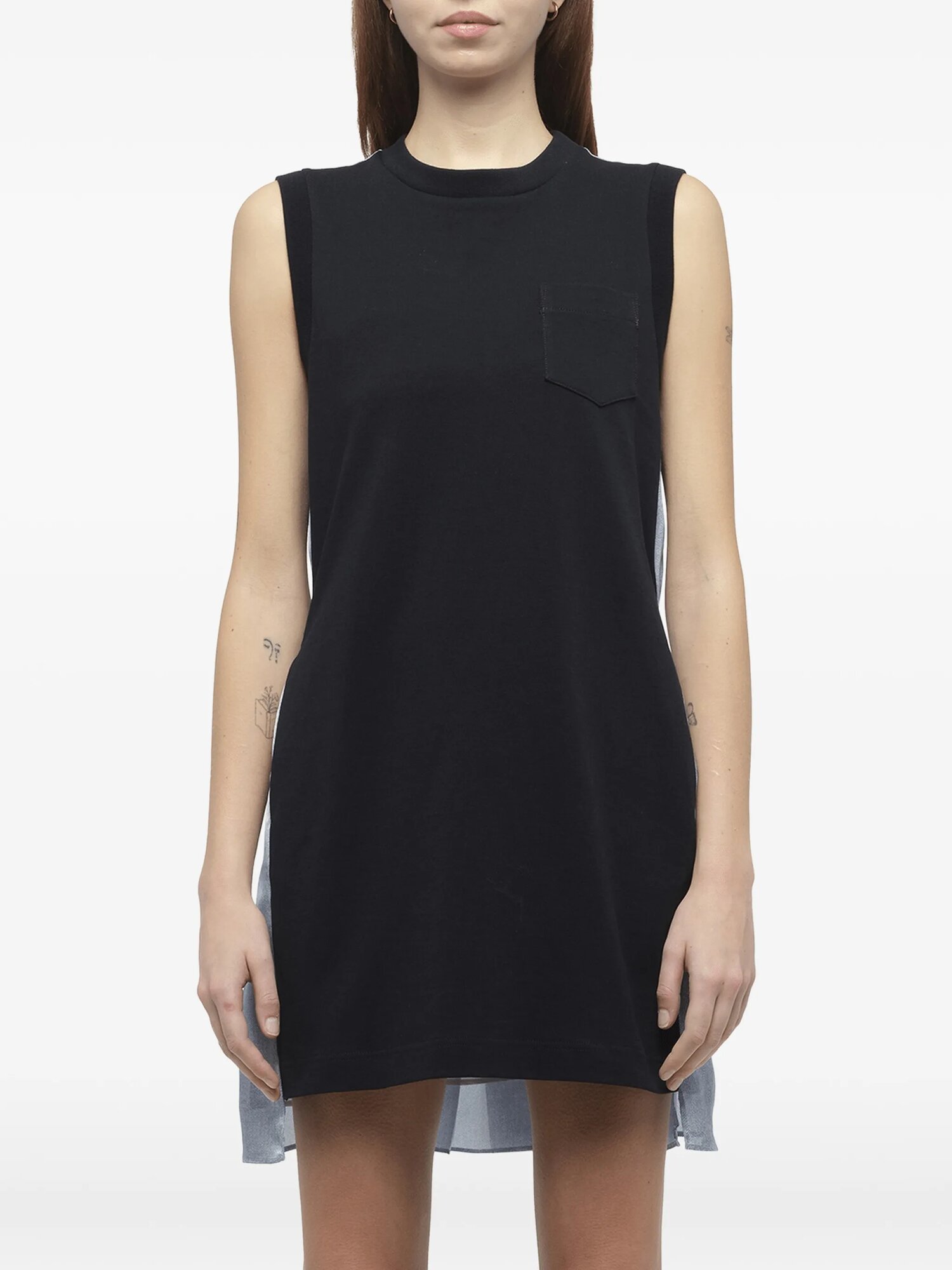 Платье Denim-panel dress