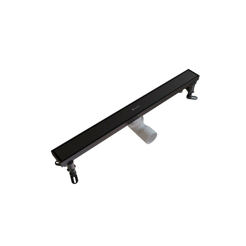 Душевой трап линейный Knotlor SDRW0600BL, матовый черный