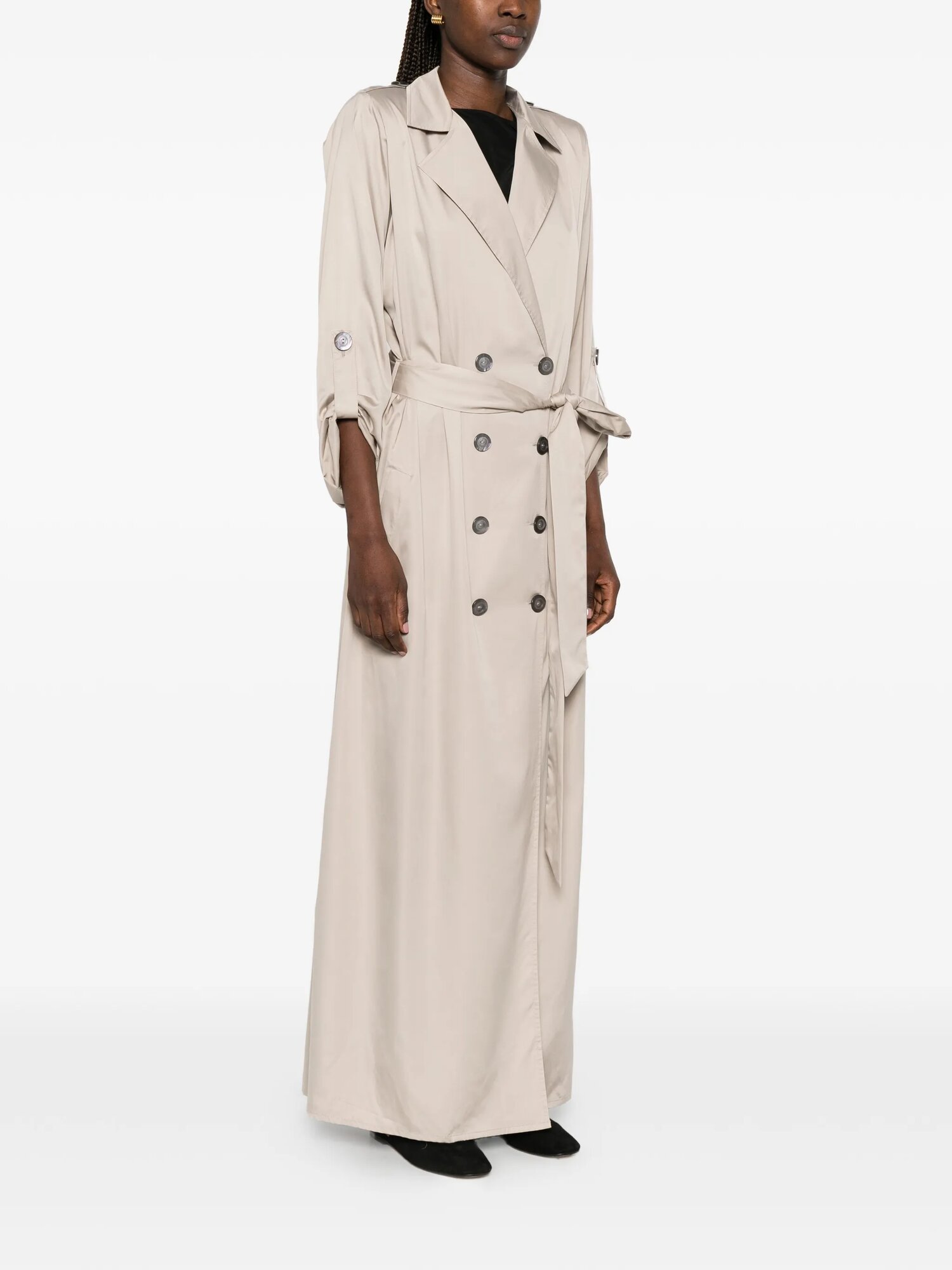 Платье DUNESI Double-breasted belted dress, размер 42, разноцветный — фото 1